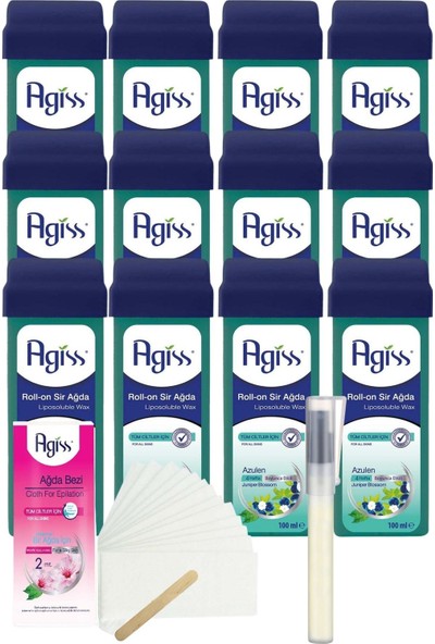 Vi-Vet Agiss Azulen Kartuş Roll On Sir Ağda 100 ml x 12'lı + Bez + Kalempar Vi-Vet Agiss Azulen Kartuş Roll On Sir Ağda 100 ml x 12'lı + Bez + Kalempar