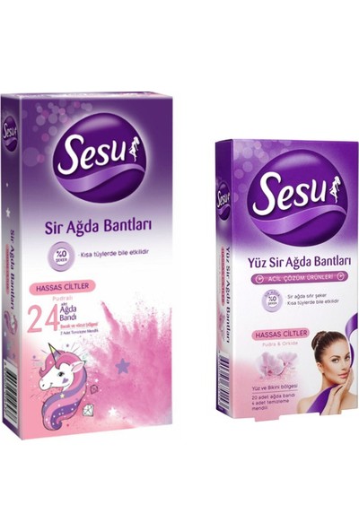 Hassas Ciltler Için 24'lü Vücut ve Yüz Ağda 20'li Hassas Ciltler Için 24'lü Vücut ve Yüz Ağda 20'li