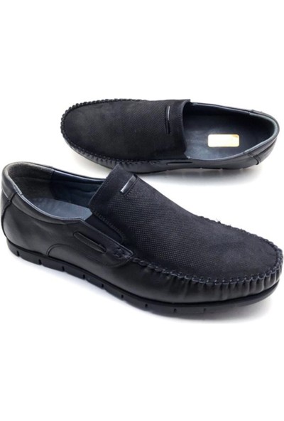 Twom Shoes Siyah Deri Erkek Ayakkabı Günlük Ayakkabı