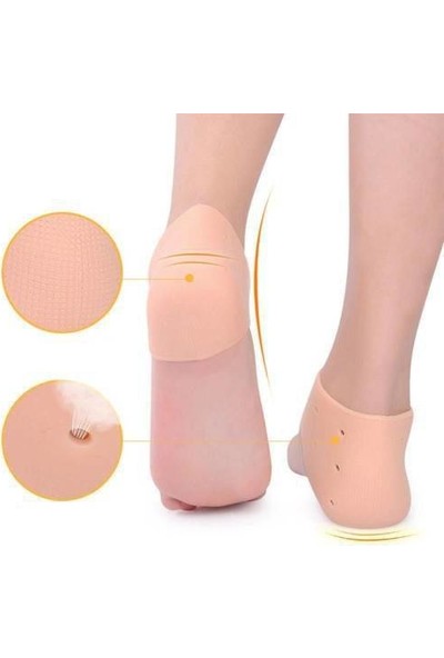 Turkish A2Z Topuk Çorabı Topuk Yumuşatıcı Silikon Çorap Topuk Dikeni Çorabı - Türk Malı
