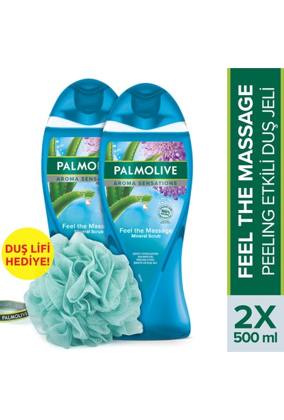 Palmolive Aroma Sensations Feel the Massage Duş Jeli 2x500 ml+LİF Palmolive Aroma Sensations Feel the Massage Duş Jeli 2x500 ml+LİF