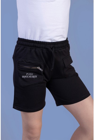 Toontoy Kids Toontoy Kız Çocuk Cebi Fermuar Kapatmalı Nakışlı Şort Toontoy Kids Toontoy Kız Çocuk Cebi Fermuar Kapatmalı Nakışlı Şort