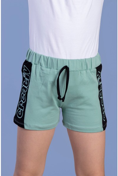 Toontoy Kids Toontoy Kız Çocuk Iki Yanı Garnili Creativ Nakışlı Şort