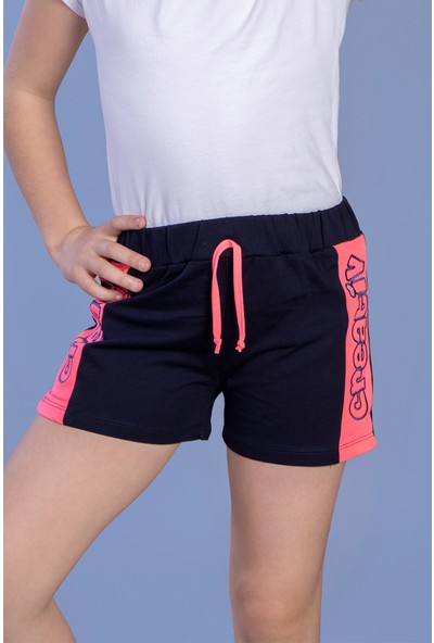 Toontoy Kids Toontoy Kız Çocuk Iki Yanı Garnili Creativ Nakışlı Şort
