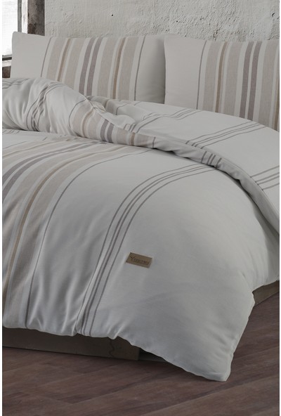 Colors Of Fashion Vintage Bej Çift Kişilik Nevresim Takımı