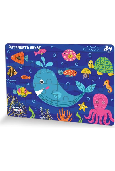 Çamlıca Çocuk Yayınları Okyanusta Hayat – (Eğlenceli Puzzle 3)