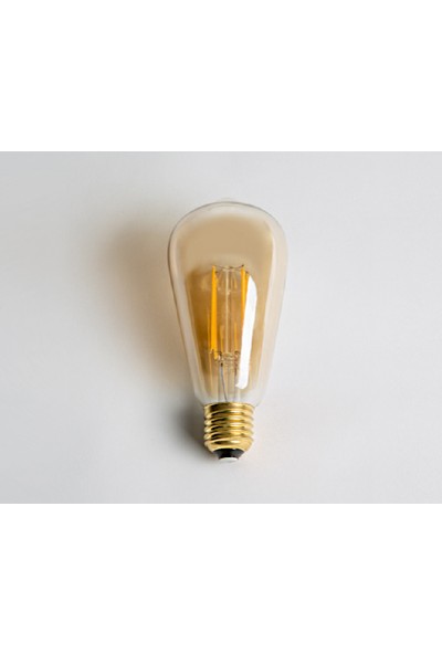 Cata 5 Adet Ct 4313 Cata 6W Dimmerli Rustik LED Ampul Amber E-27 Duy Cata 5 Adet Ct 4313 Cata 6W Dimmerli Rustik LED Ampul Amber E-27 Duy