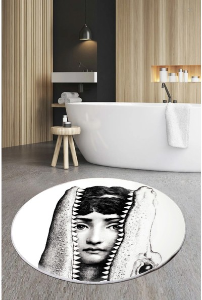 Arma House 80X80 Dijital Kaymaz Tabanlı Crocodile Fornasetti Banyo ve Kapı Paspası Arma House 80X80 Dijital Kaymaz Tabanlı Crocodile Fornasetti Banyo ve Kapı Paspası