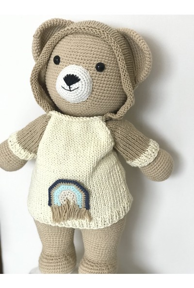 Ececraft Ayı Boss Amigurumi Oyuncak Ayı Dev Boy El Örgüsü Ececraft Ayı Boss Amigurumi Oyuncak Ayı Dev Boy El Örgüsü