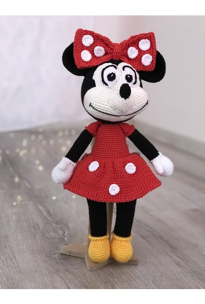 Ececraft Amigurumi Disney Minnie Mouse Dev Boy El Örgüsü Oyuncak Bebek Ececraft Amigurumi Disney Minnie Mouse Dev Boy El Örgüsü Oyuncak Bebek