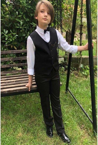 MNK Siyah Yelekli 7 Yaş Erkek Çocuk Takım