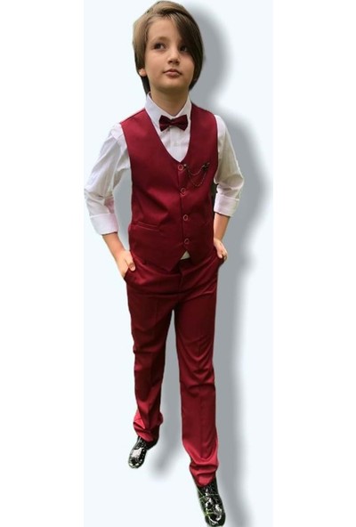 MNK Bordo 1 Yaş Yelekli Erkek Çocuk Takım