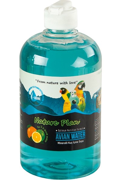 Nature Plan Avian Water Mineralli Kuş Içme Suyu 500 ml Nature Plan Avian Water Mineralli Kuş Içme Suyu 500 ml