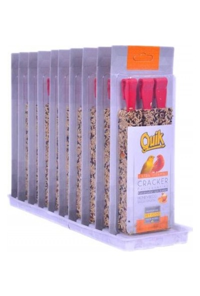 Quik Kraker Ballı ve Yumurtalı Kanarya Için 1 Paket 3 Adet (Quik)