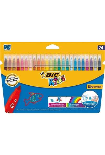 Bic Keçeli Boya Kalemi Kids Couleur Kutu 24'lü