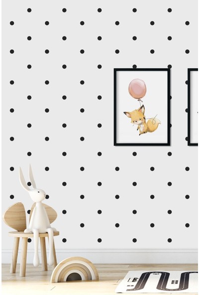 Dekolive Siyah Puantiye Duvar Sticker 150 Adet