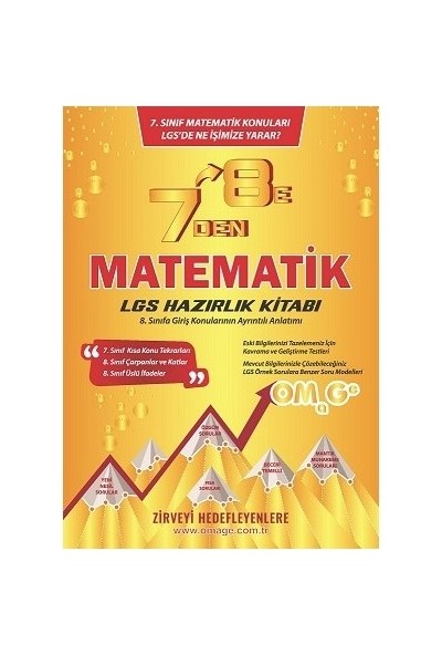 Omage Yayınları 7'den 8'e LGS Matematik Hazırlık Kitabı