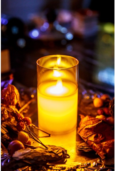 Arma House Modern Cam Pilli LED Mumluk 15 cm