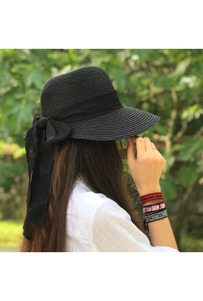 Novon Hasır Fiyonklu Laura Şapka Novon Hasır Fiyonklu Laura Şapka