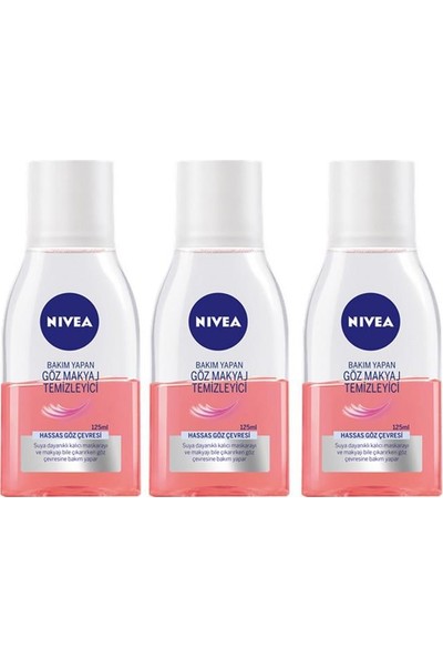 Nivea 3'lü Bakım Yapan Göz Makyaj Temizleyici 125 ml