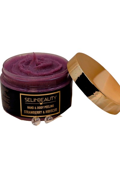 Selin Beauty Selin Beauty Çilek - Hibiscus El & Vücut Peeling