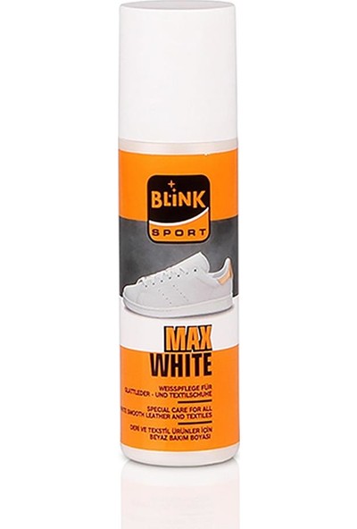 Blink Max White Beyaz Deri ve Kumaş Spor Ayakkabı Boyası 1 Adet