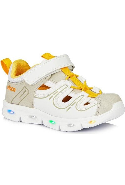Vicco Patik Phylon Işıklı Sandalet Çocuk Beyaz Vicco Patik Phylon Işıklı Sandalet Çocuk Beyaz