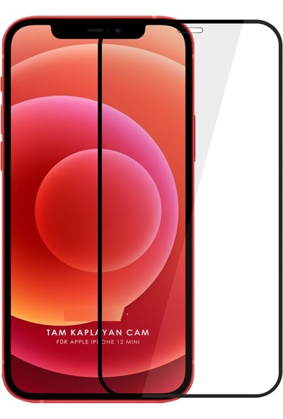 zengin çarşım Apple iPhone 12 Mini (5.4'') Kavisli Tam Kaplayan Ekran Koruyucu