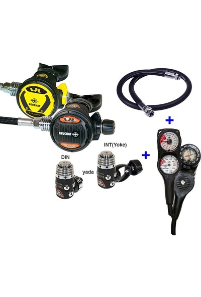 Beuchat Regülatör Set ELite VR400, Ahtapot, Konsol, Bc Hortumu ve Çanta Dahil Beuchat Regülatör Set ELite VR400, Ahtapot, Konsol, Bc Hortumu ve Çanta Dahil