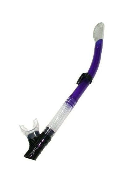 Kraken Şnorkel SN68 Tahliyeli, Silikon Maps, Kuru Tip, Mavi