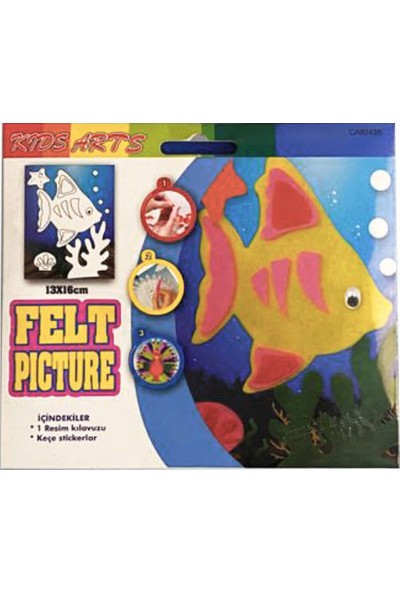 Temel El Işi Seti Keçe Çalışması Balık