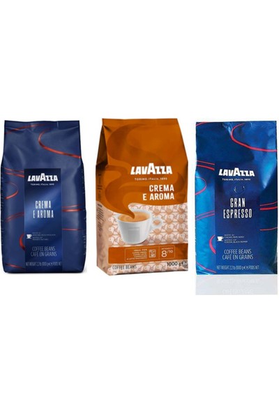 Lavazza Çekirdek Kahve 3 Lü Efsane Set Lavazza Çekirdek Kahve 3 Lü Efsane Set