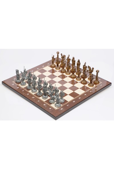 Elifeshop Metal Döküm Satranç Takımı Sparta ve Pers Savaşları Askerleri ( Bronz Renk ) Elifeshop Metal Döküm Satranç Takımı Sparta ve Pers Savaşları Askerleri ( Bronz Renk )