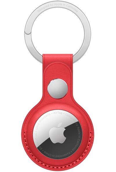 Apple Airtag Leather Key Ring - (Product)Red Apple Airtag Leather Key Ring - (Product)Red