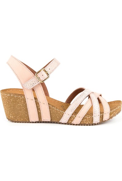 Muya Mina Anatomik Hakiki Deri Kadın Sandalet