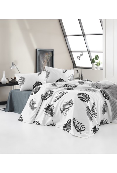 Enlora Home Pike Örtü Tek Kişilik Baskılı Dominik Beyaz Enlora Home Pike Örtü Tek Kişilik Baskılı Dominik Beyaz