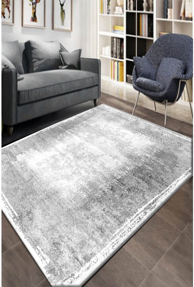 Else Halı Canel Siyah Gri Eskitme 3D Desenli Lastikli Halı Örtüsü Halı Kılıfı Else Halı Canel Siyah Gri Eskitme 3D Desenli Lastikli Halı Örtüsü Halı Kılıfı