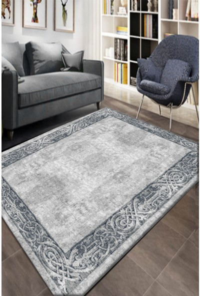 Else Halı Canel Gri Siyah Otantik 3D Desenli Lastikli Halı Örtüsü Halı Kılıfı Else Halı Canel Gri Siyah Otantik 3D Desenli Lastikli Halı Örtüsü Halı Kılıfı