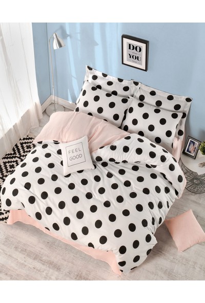 Eponj Home Mature Nevresim Seti Çift Kişilik Mixpuan Beyaz-Somon