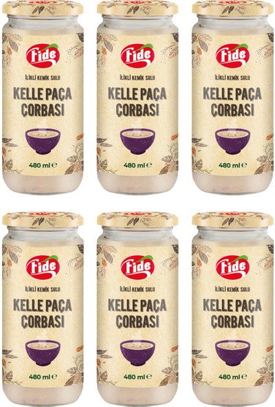 Fide Kelle Paça Çorbası 6 x 480 ml