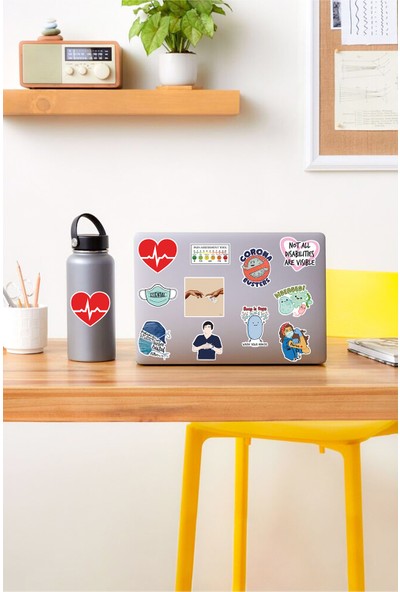 Ar Sticker Doktor Medicine Temalı Laptop Notebook Tablet Sticker Set 4 Ar Sticker Doktor Medicine Temalı Laptop Notebook Tablet Sticker Set 4