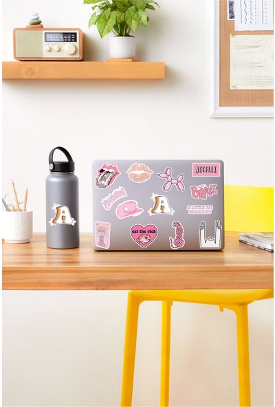 Ar Sticker Good Vibes Temalı Laptop Notebook Tablet Sticker Set 2 Ar Sticker Good Vibes Temalı Laptop Notebook Tablet Sticker Set 2