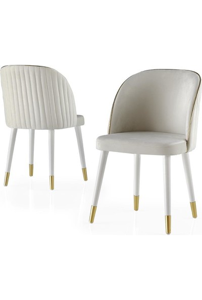 Sivasgözde Lüks Yemek Odası Mutfak Sandalyesi Göksu 2 Li Set