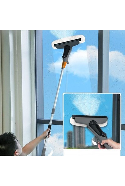Turuncu Koli Sprey Camsil Mop Profesyonel Cam Silme Temizleme Aparatı Yedek Bezli Turuncu Koli Sprey Camsil Mop Profesyonel Cam Silme Temizleme Aparatı Yedek Bezli