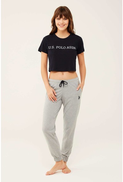 U.s. Polo Assn. Kadın Lacivert Kısa T-Shirt