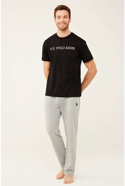 U.s. Polo Assn. Erkek Siyah Yuvarlak Yaka T-Shirt