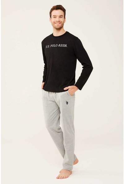 U.s. Polo Assn. Erkek Siyah Uzun Kollu T-Shirt