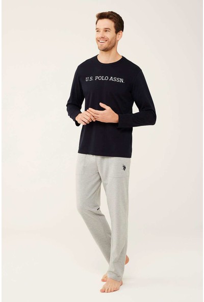 U.s. Polo Assn. Erkek Lacivert Uzun Kollu T-Shirt