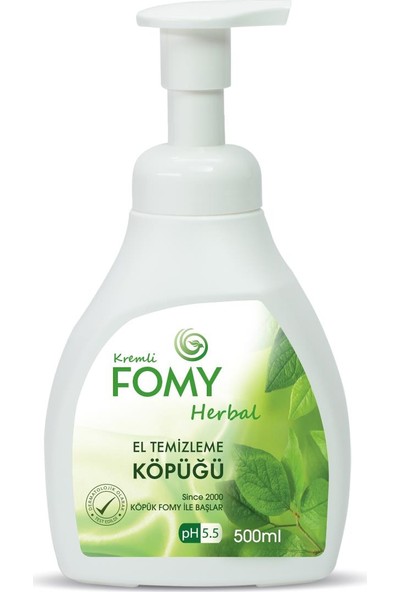 Fomy Herbal Köpük Sabun El Yüz Vücut 500 ml Fomy Herbal Köpük Sabun El Yüz Vücut 500 ml