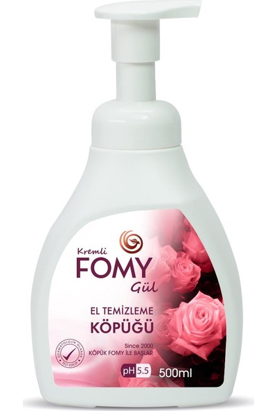 Fomy Gül Köpük Sabun El Yüz Vücut 500 ml Fomy Gül Köpük Sabun El Yüz Vücut 500 ml